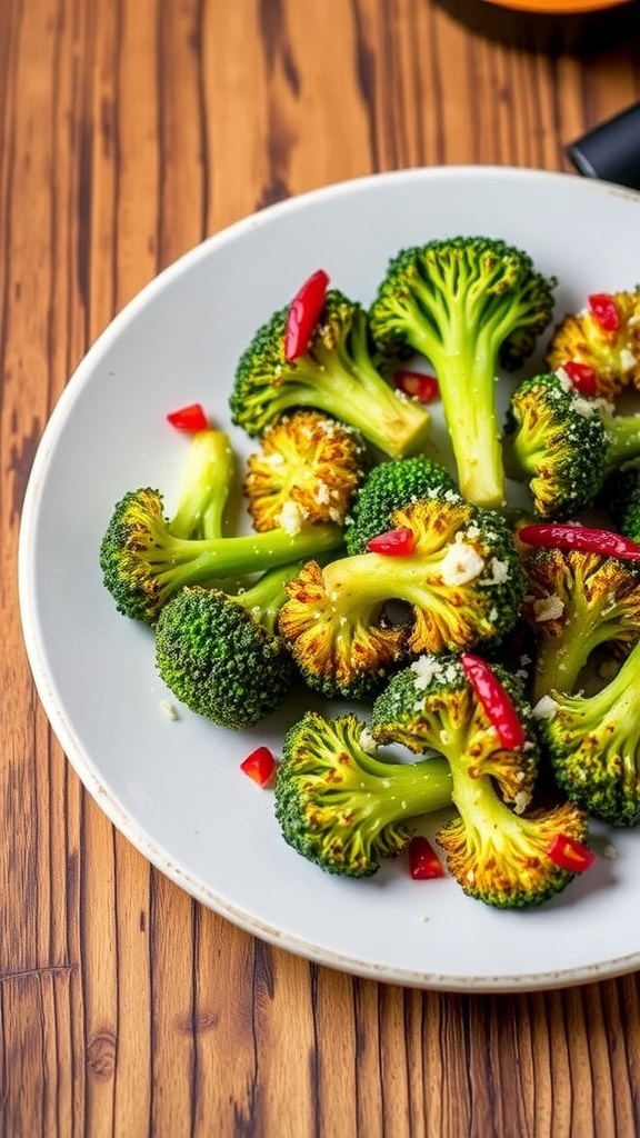 Crispy Air Fryer Smashed Broccoli Recipe